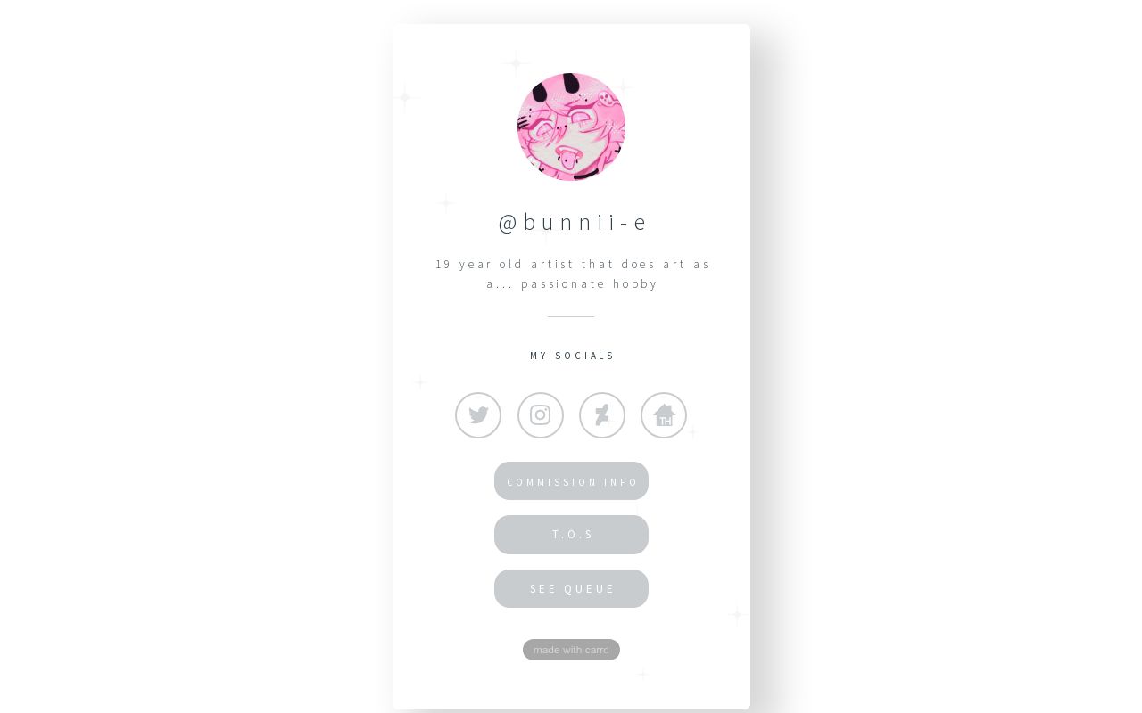 bunnii-e's carrd